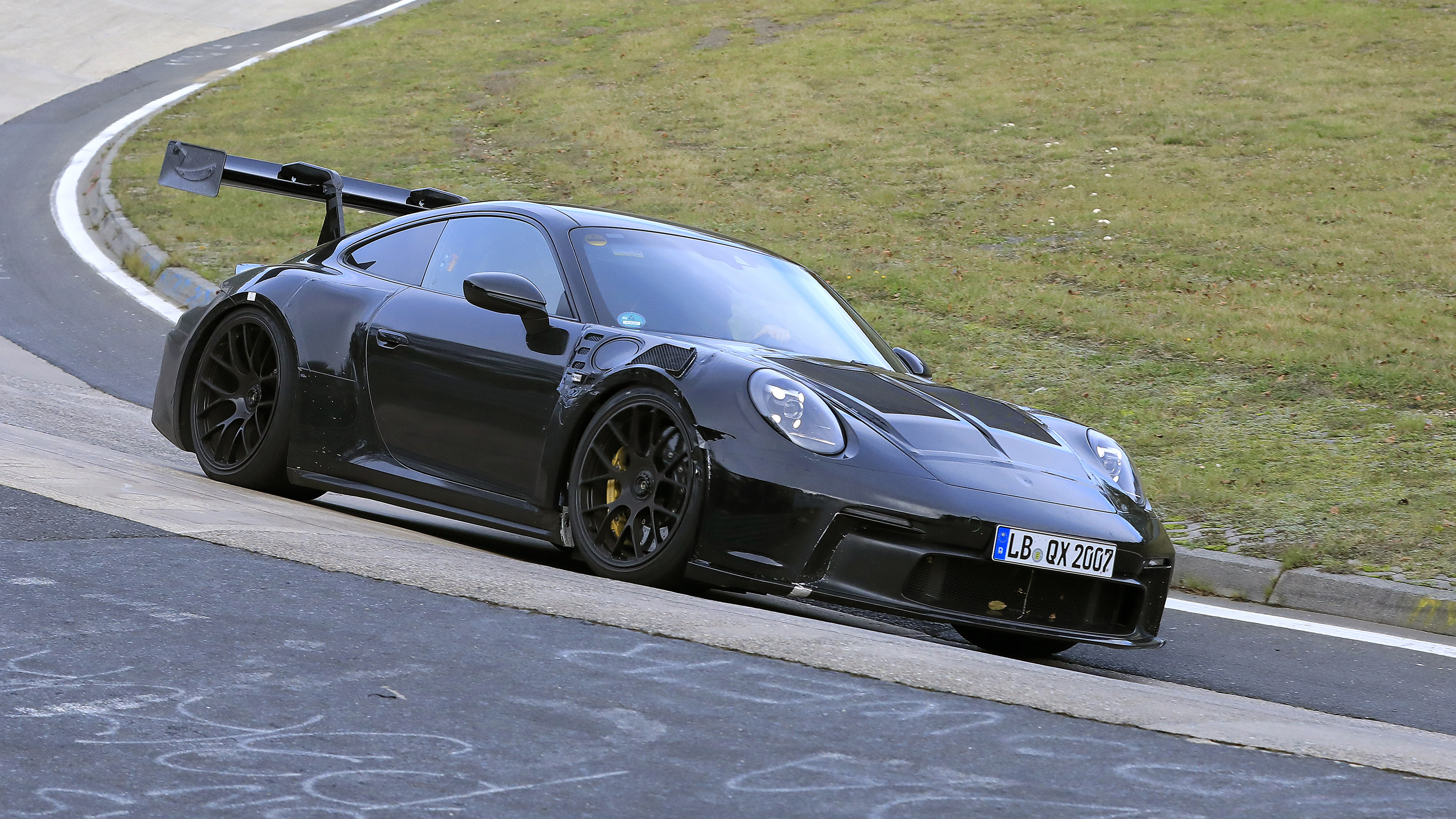 New 992 Porsche 911 GT3 RS Spied Testing At The N rburgring Evo New 992 Porsche 911 GT3 RS Spied Testing At The N rburgring Evo